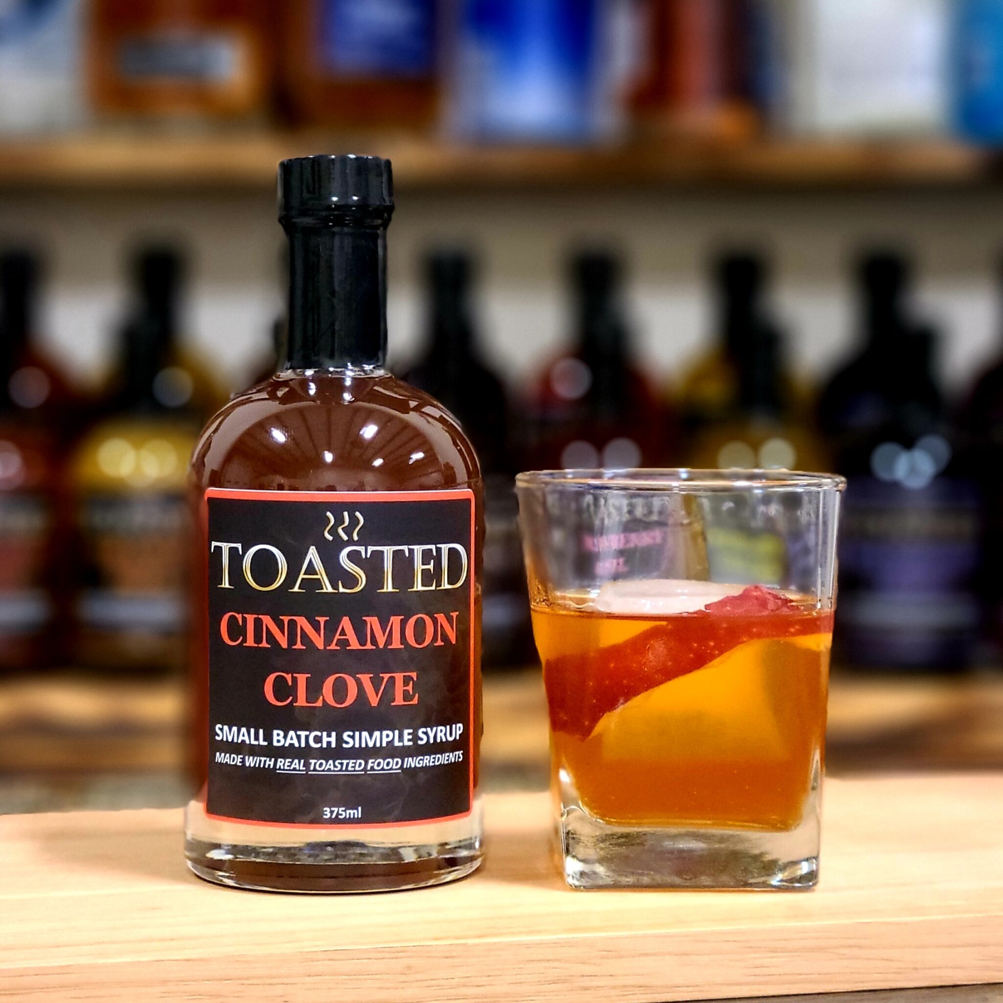 TOASTED Cinnamon Clove Small Batch Simple Syrup 375ml - Toasted Simple